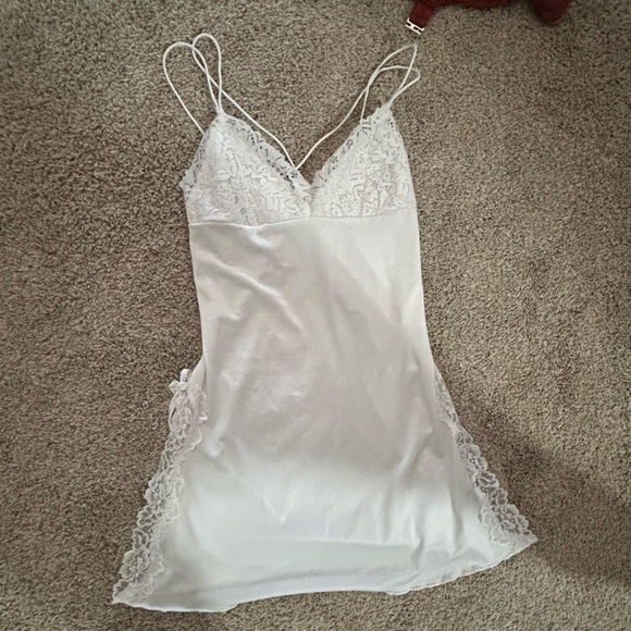Intimates & Sleepwear | Split Thigh Lacy Night Dress Perfect Bridal ...